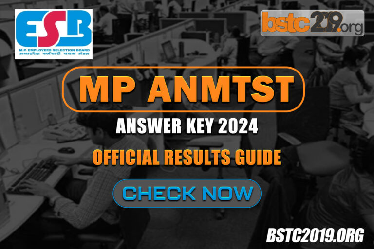 MP ANMTST Answer Key 2024: Official Results Guide